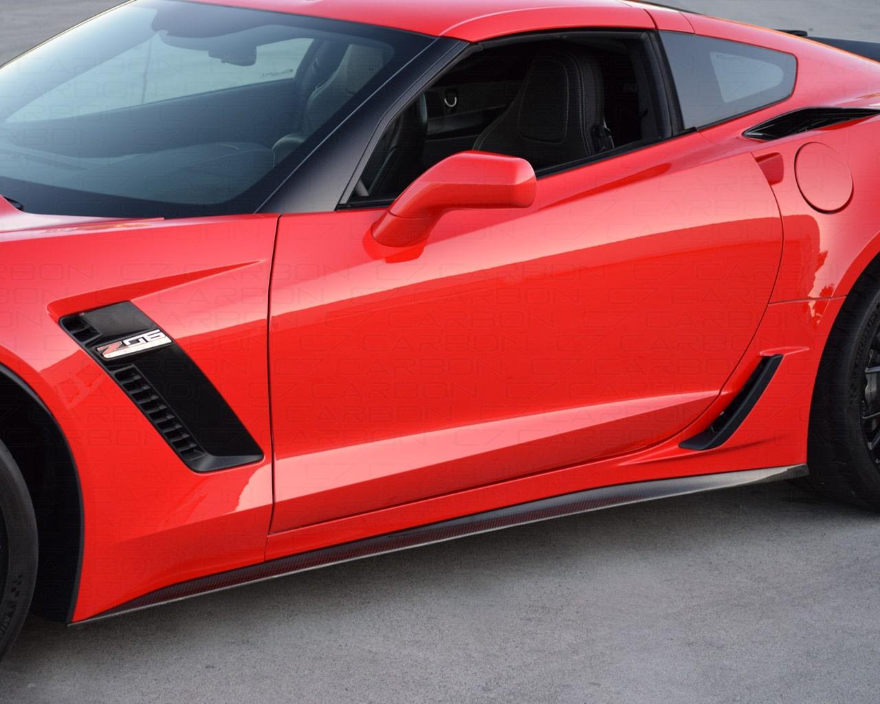 Corvette C7 Carbon Fiber Side Skirts Upgrade