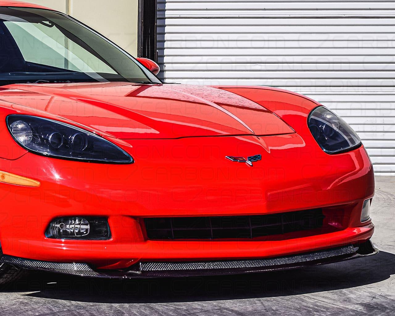 Corvette C6 Carbon Fiber Front Splitter Upgrade – C7 Carbon
