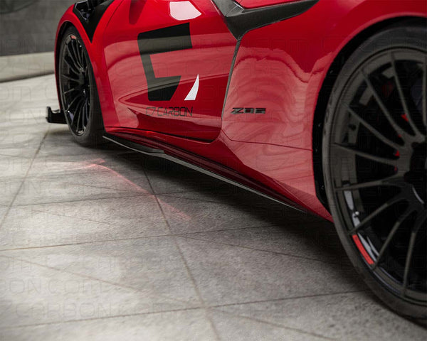 Corvette C8 Z06 & E-Ray Carbon Fiber Side Skirts – C7 Carbon