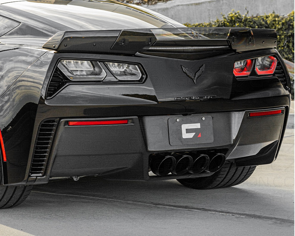 Corvette C7 | OEM Style Rear Diffuser With Exhaust Shield – C7 Carbon