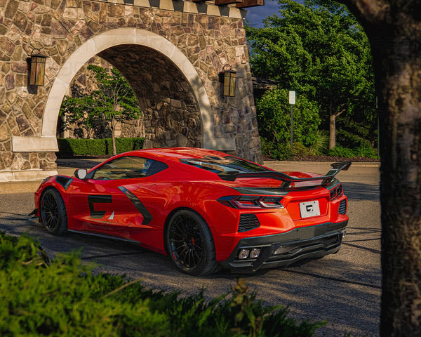 Corvette C8 Stingray Z06 Style Rear Wing Upgrade – C7 Carbon
