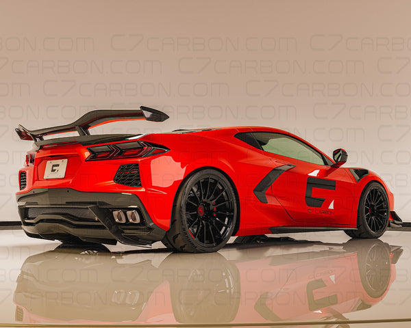 Corvette C8 Stingray Z06 Style Rear Wing Upgrade – C7 Carbon