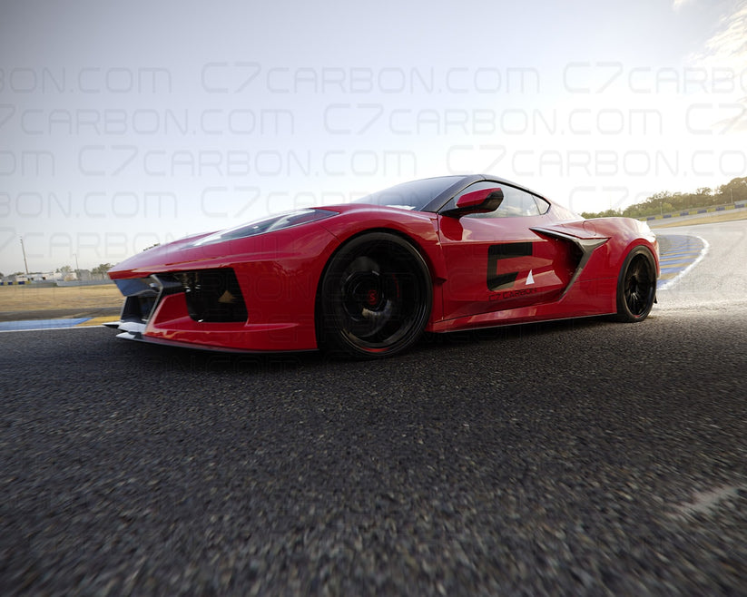 Corvette C8R Style Wide Body Kit & Carbon Fiber Parts – C7 Carbon