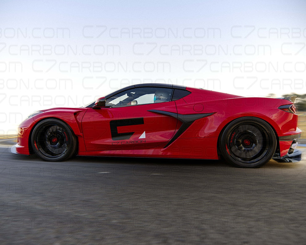 Corvette C8R Style Wide Body Kit & Carbon Fiber Parts – C7 Carbon