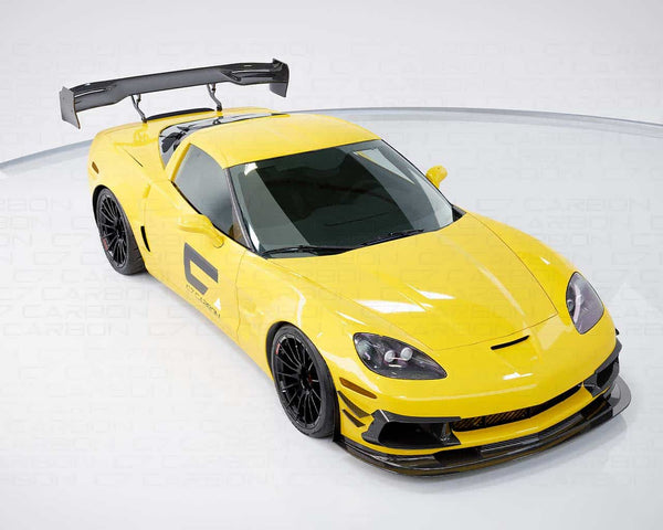Corvette C6 Rear Spoiler: Chassis Mounted Upgrade – C7 Carbon