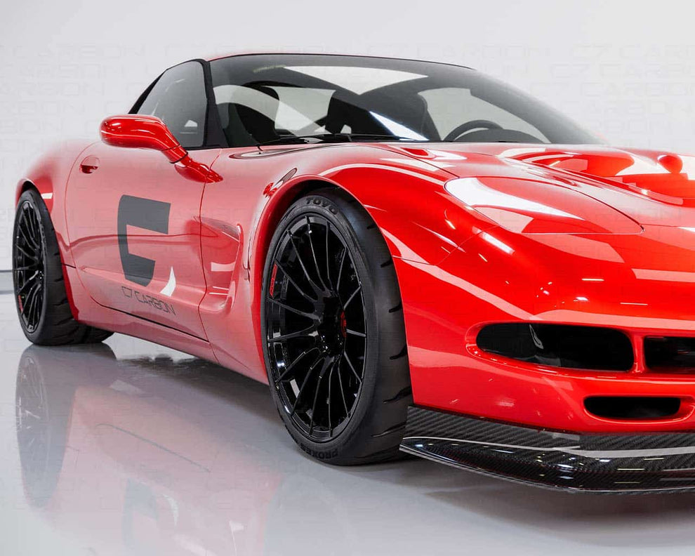 Corvette C5 Wide Body Front Fenders Upgrade Kit – C7 Carbon